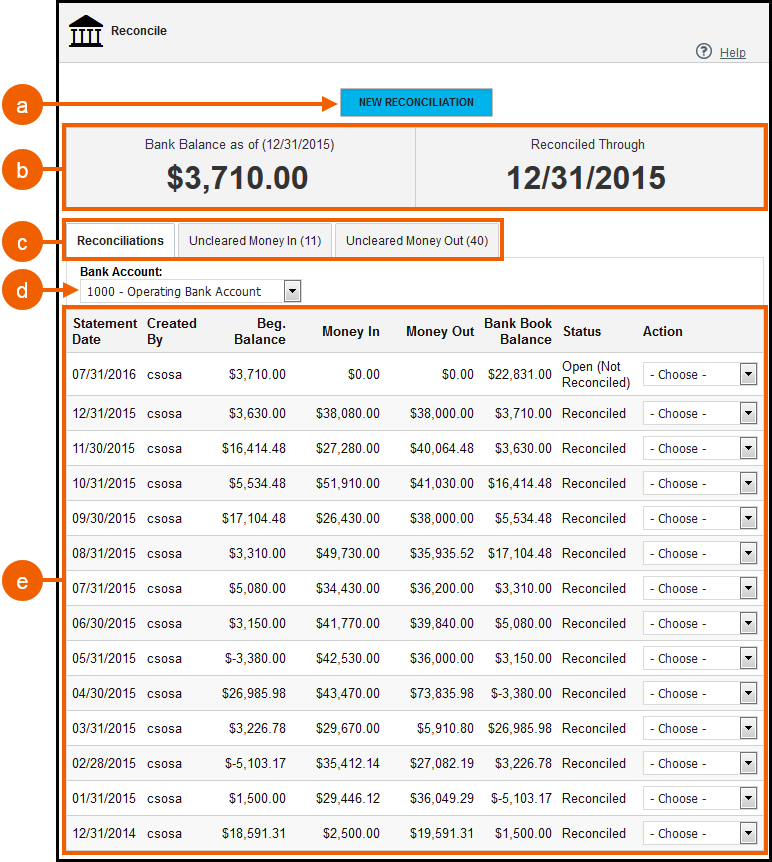 Bank Reconciliation