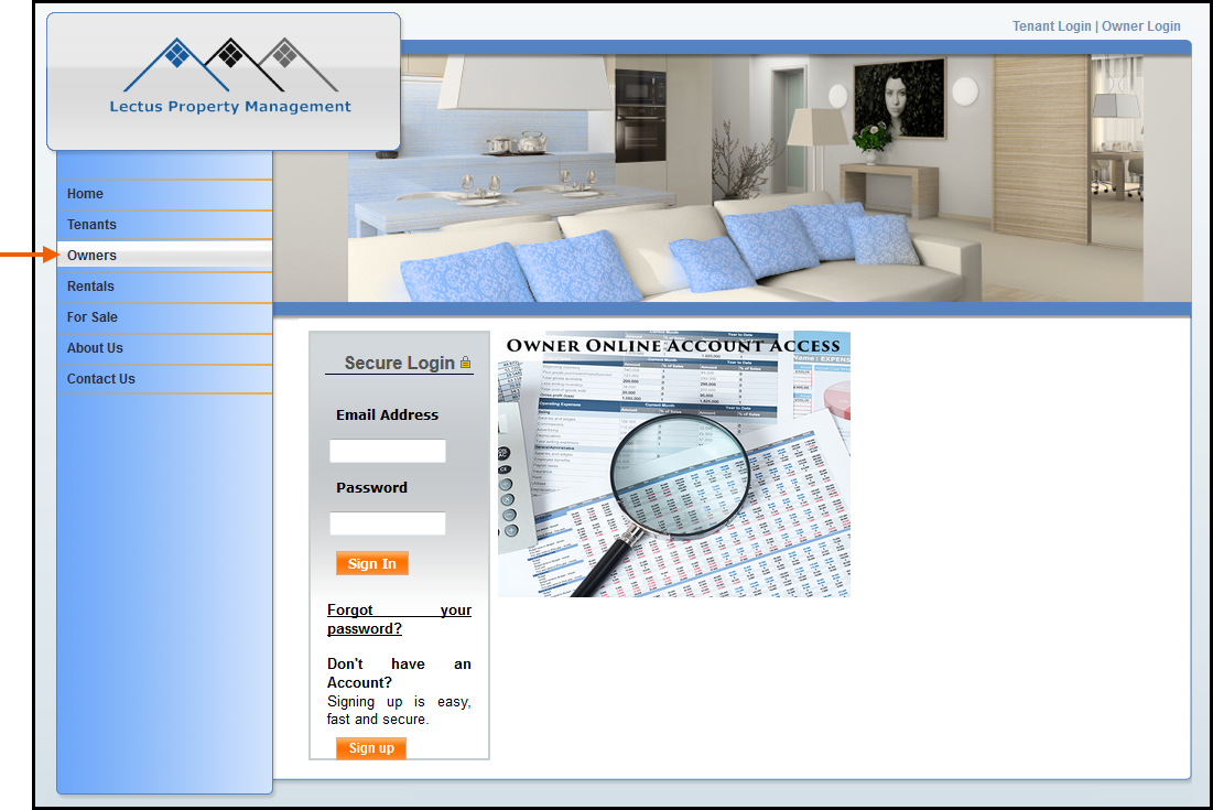 Using the Owner Portal