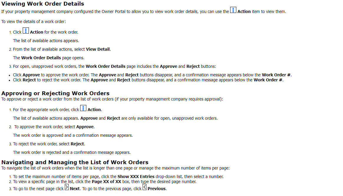 Using the Owner Portal