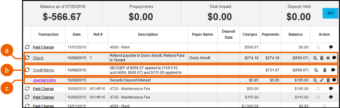 Move-Out Calculation