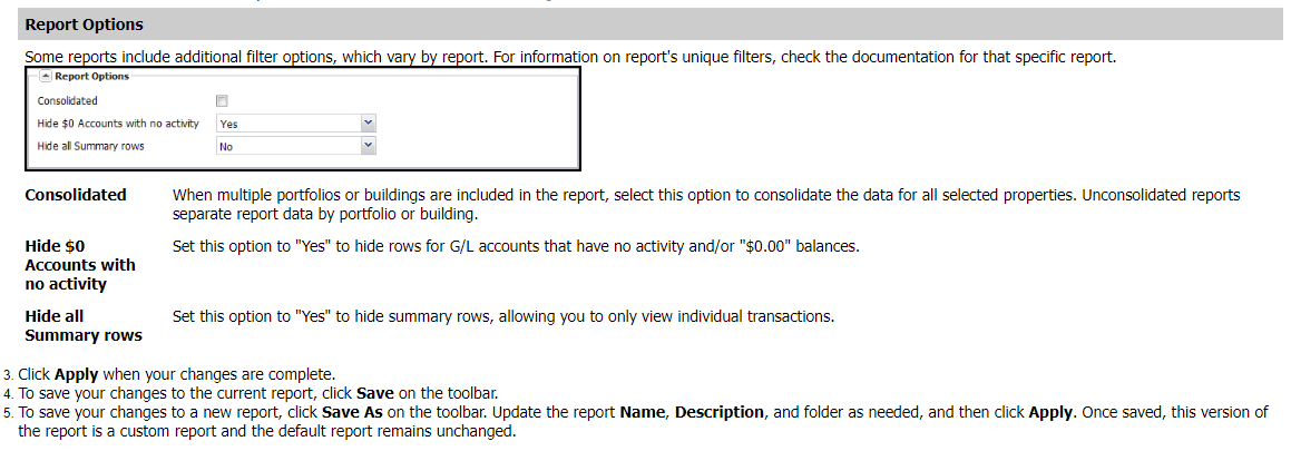 Working with Reports in Propertyware