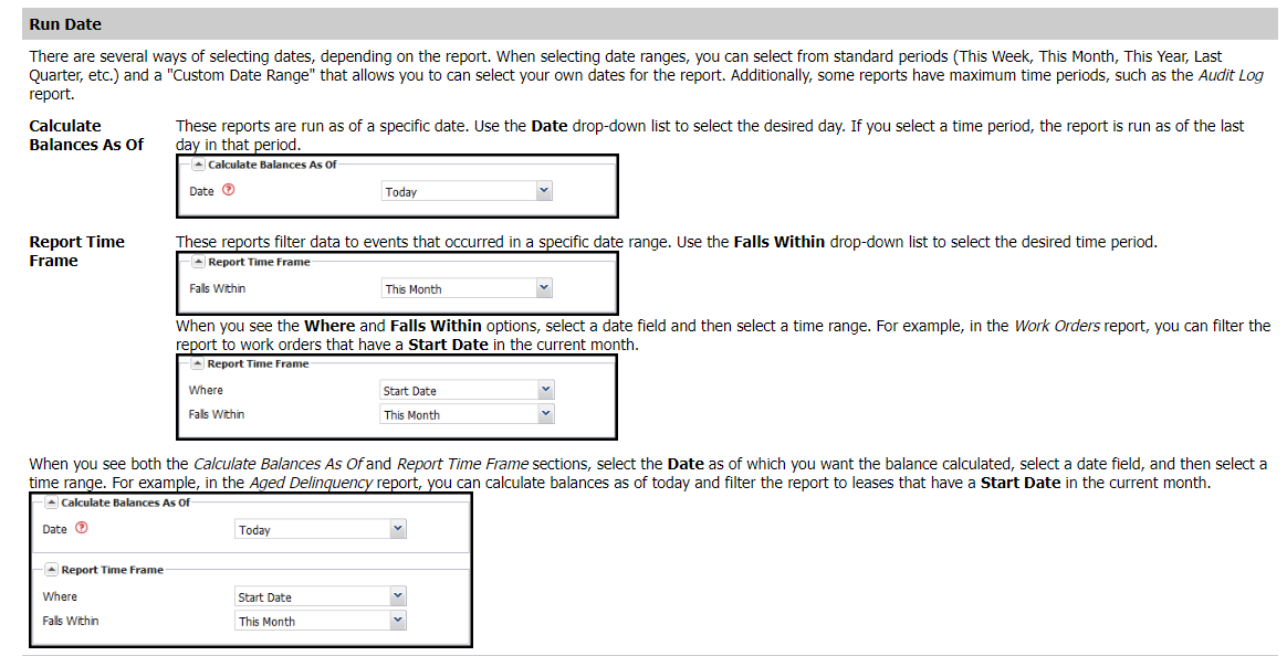 Working with Reports in Propertyware