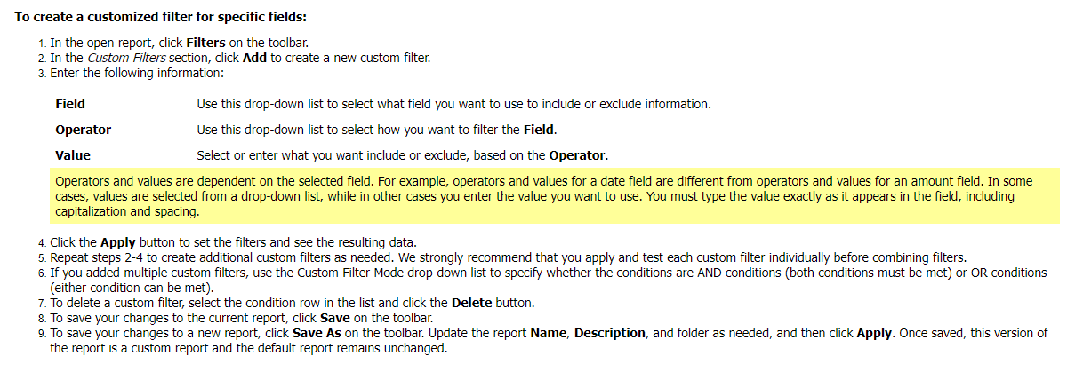 Working with Reports in Propertyware